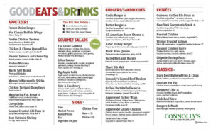 Menu - Connolly's Pub & Restaurant NYC