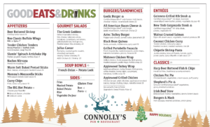 Menu - Connolly's Pub & Restaurant NYC